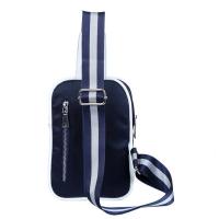 China Men's Sling Bag Nylon Pocket Bag Black&Blue Waist Purses Bag Phone Bag for sale