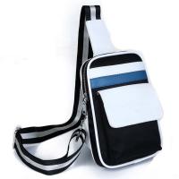 China Men's Sling Bag Nylon Pocket Bag Black&Blue Waist Purses Bag Phone Bag for sale