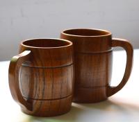 China Wooden Beer Mug Barrel Shade Beer Mug for sale