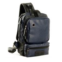 China Men's PU Leather Backpack For iPad Outdoor Single Shoulder Rucksack for sale