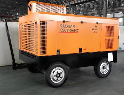 China Diesel/electric motor unit mobile air compressor for mining and oil drilling operations for sale