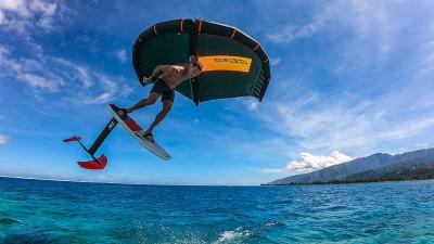 China Lightweight Surfing Foil Wing Airplane 50cm Width Tuttle Box Mounting System for sale