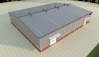 China Galvanized Pre-Engineered Steel Shed Building - Custom 50mm-100mm Insulated Panels, Q355 Steel Structure for sale