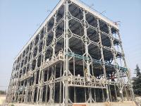 China Q355B Steel Structure Commercial Building with 75mm Rock Wool Wall Panels and V688 Steel Decking for Office and Warehouse Construction for sale