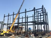 China Custom Steel Structure Building with Q355B H-Section Steel, 1-100 Ton Crane Capacity, and 50-200mm Insulated Panels for sale