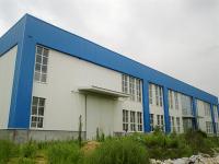 China Durable Prefabricated Steel Buildings for Warehouse Workshop with 5-15MT Crane Capacity and Custom Sizes for sale