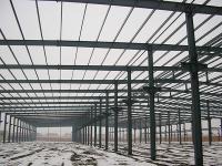 China Galvanized Painted Steel Workshop Building with Custom Sizes - 1.8-3.0mm Purlins & 50-200mm Panels for sale