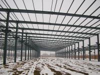China Galvanized Painted Steel Workshop Building with Custom Sizes - 1.8-3.0mm Purlins & 50-200mm Panels for sale