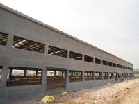 China Durable Steel Frame Prefab Industrial Buildings with Q235/Q355 H Beams and Custom Span Options for sale