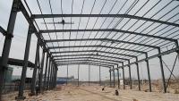 China Durable Steel Frame Prefab Industrial Buildings with Q235/Q355 H Beams and Custom Span Options for sale
