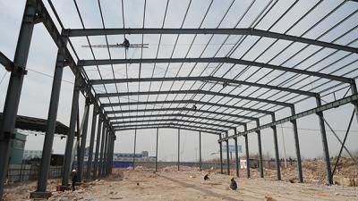 China Durable Steel Frame Prefab Industrial Buildings with Q235/Q355 H Beams and Custom Span Options for sale