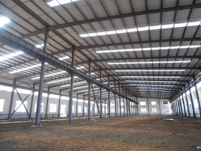 China GB Standard H-Section Steel Structure Workshop - Q355B Steel Columns & Beams with 140km/h Wind Resistance for sale