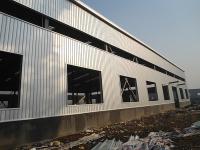 China GB Standard H-Section Steel Structure Workshop - Q355B Steel Columns & Beams with 140km/h Wind Resistance for sale