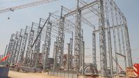 China Prefabricated Steel Structure Building Light Weight Quick Assembly 45m Span for sale