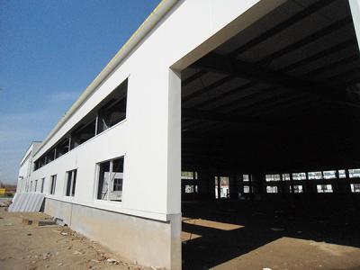 China Custom Steel Warehouse Building with Clear Span Design - Q355/Q235B Steel Frame, 5T-30T Crane Options for sale
