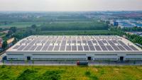 China Fast Assemble Prefabricated Steel Warehouse Building - 50 Year Lifespan, 12 Grade Wind Resistance for sale