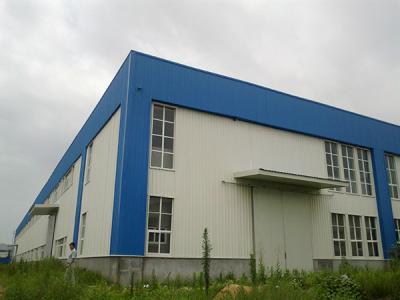 China Prefabricated Steel Structure Warehouse Customizable H Beam 50m Span for sale
