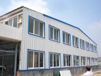 China Prefabricated Steel Structure Workshop with 45m Clear Span, Q235/Q355 H-Section Steel Construction for sale