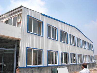 China Prefabricated Steel Structure Workshop with 45m Clear Span, Q235/Q355 H-Section Steel Construction for sale