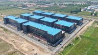 China Industrial Prefab Steel Structure Workshop Metal Shed Building Q235 Q355 20 Ton Crane for sale