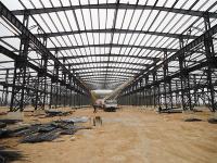 China Q235B Q355B Heavy Steel Structure Building with 50-200mm Sandwich Panels and Custom Clear Spans for sale