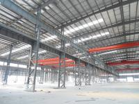 China Q235B Q355B Heavy Steel Structure Building with 50-200mm Sandwich Panels and Custom Clear Spans for sale
