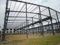 China Custom Heavy Steel Structure Building with H-Section Columns & Beams - 1.8-3.0mm Purlin Options for Industrial Construction for sale