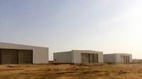 China Q235B Steel Structure Aircraft Hangar with 48m Clear Span - Custom Design for Storage & Maintenance for sale