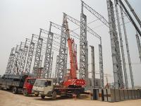 China Industrial Prefab Steel Structure Workshop Metal Shed Building Q235 Q355 20 Ton Crane for sale
