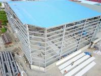 China Q355B Prefabricated Steel Buildings - Custom Multi-Story Commercial Structures with 688mm Decking for sale