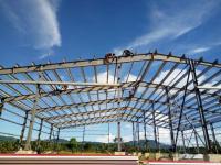China Quick Installed Large Span Steel Structure Industrial Building 36m Clear Span with Q235/Q355 H-Section Steel for sale