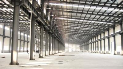 China Prefabricated Steel Structure Warehouse Building Q235 Q355 H Section Steel 50-200mm Sandwich Panel for sale