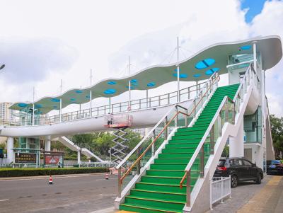 China Prefabricated Steel Structure Pedestrian Overpass H Beam I Beam Customizable Bridge 30m Span for sale