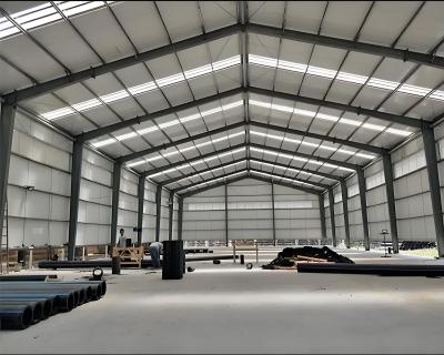 China Prefabricated Steel Structure Warehouse Building 1000 Sqm for Food Factory Workshop for sale