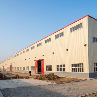 China Prefabricated Steel Structure Building with High Strength Bolts and Sandwich Panel Walls for Warehouse Workshop Projects for sale