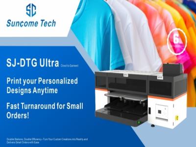 China Dual Platen DTG Printer 4 Head White Color One Pass Low Ink Cost 1 RMB Per A4 Print for sale