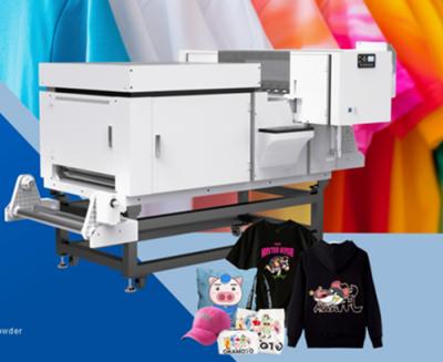 China DTF Printer for Caps Sleeves Custom Apparel 60cm Width Expand Beyond Front Back T-Shirt Printing for sale