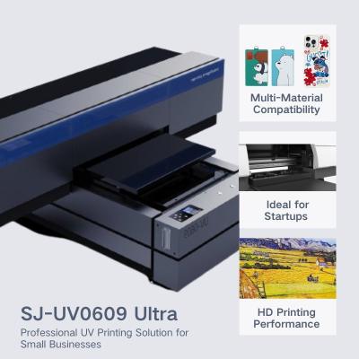 China UV0609 Compact UV Flatbed Printer for Small Businesses, Direct Printing Machine for Customized Gifts, Phone Cases, Acrylic, Wood, Ceramic and Multi-Material Products for sale