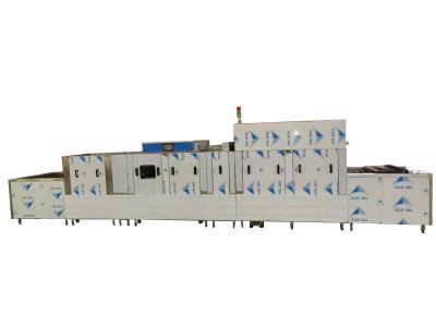 China 304 Stainless Steel Industrial Tunnel Tray Rack Washing System 1200mm Belt for sale