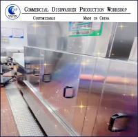 China Large Conveyor Flight-Type Dishwasher, 304 Stainless Steel, Continuous Automatic Washing Line for Plates and Bowls Used in Factory Central Kitchens for sale