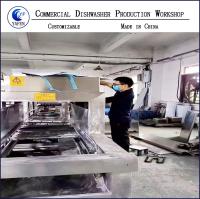 China Stainless Steel Flat Type Dishwasher Catering Automatic Plate Washing Sterilizing Equipment for sale