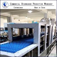 China Large Conveyor Dishwasher 6.2m Commercial Fully Automatic High-Temp Disinfection for Canteens for sale
