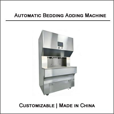 China Laboratory Automatic Bedding Machine for Animal Cages 15-20 Cages per Minute for sale