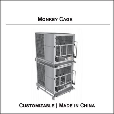 China Stainless Steel Laboratory Animal Cage for Pig Cat Dog Monkey 800mm x 800mm x 1800mm for sale