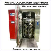China Animal Laboratory Walk In Cage Washer 1200L High Pressure Tunnel Cage Washer for sale