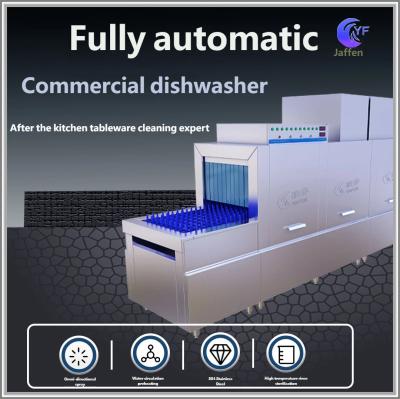 China Large Commercial Tunnel Dishwasher 6.2m Central Kitchen with Disinfection Drying 304 Stainless Steel for sale