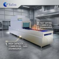 China Long Conveyor Dishwasher with Soaking Tank, Large Continuous Tableware Washing Equipment for School Central Kitchens for sale