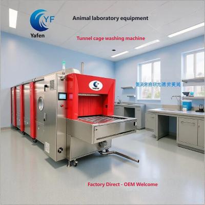 China Tunnel Type Cage Washer Automatic Rodent Cage Washing Machine for SPF Animal Lab for sale