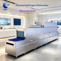 China Large Conveyor Dishwasher 6.2m Commercial Fully Automatic High-Temp Disinfection for Canteens for sale