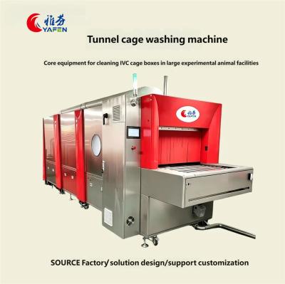 China Channel Cage Washer Automatic High-Temperature Washing Drying Machine for Rat Mouse Rabbit Cages 24-Hour Continuous Operation for sale